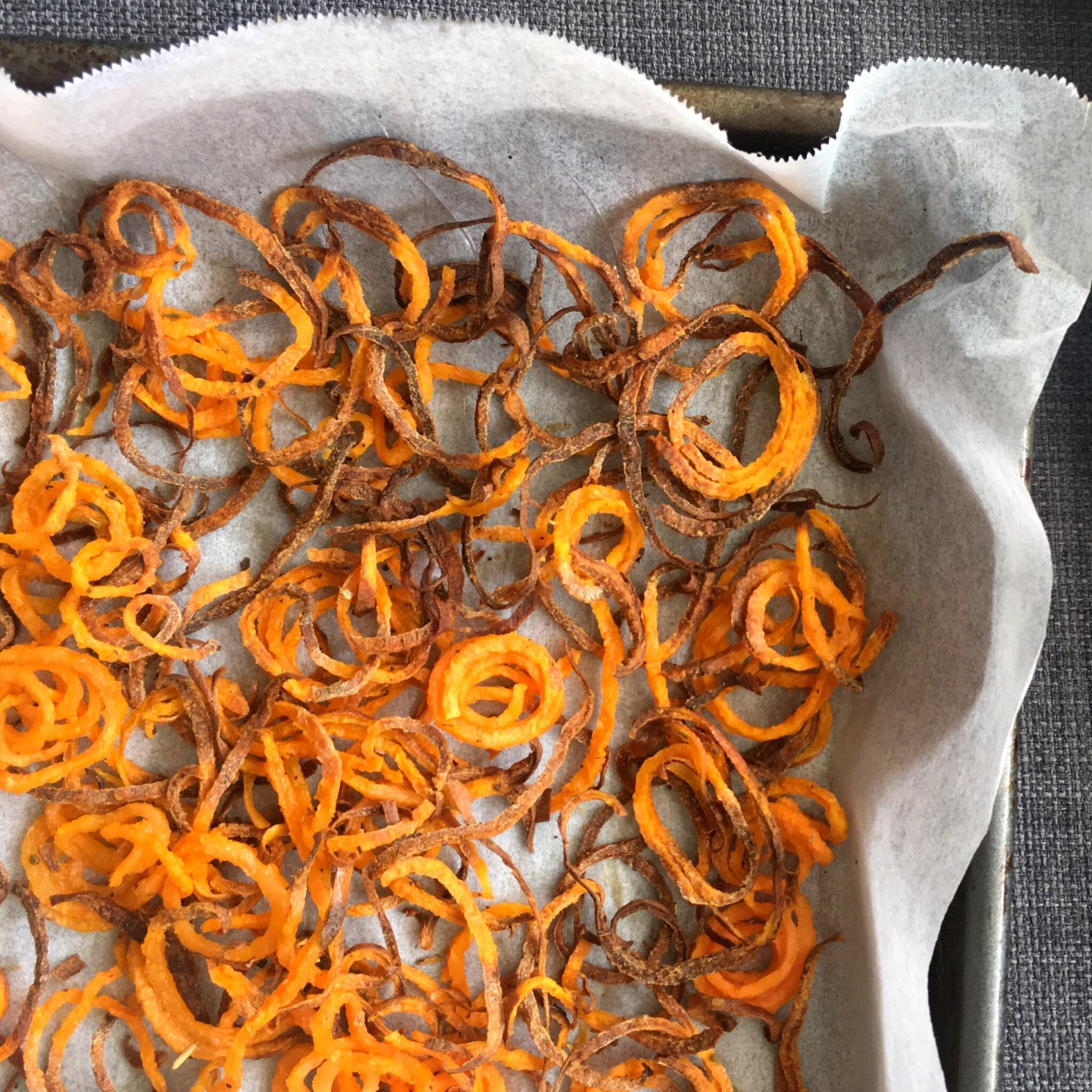 Curly Sweet Potato Fries - Healthy Recipes by Lyndi Cohen