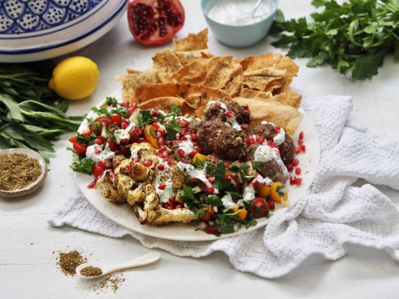 Middle Eastern Mezze Plate - Healthy Recipes by Lyndi Cohen